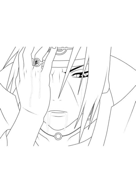 Раскраски Раскраска Итачи Ниндзя Раскраски в формате А4 Раскраска Итачи из аниме Наруто