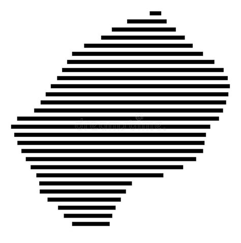 Abstract Map Of Lesotho Stock Vector Illustration Of Plan 355262320