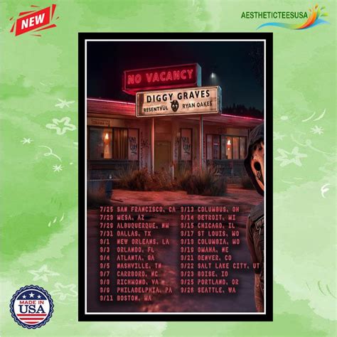 Diggy Graves The No Vacancy Tour 2026 Poster