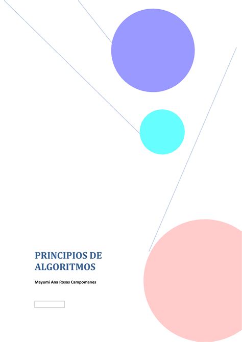 Tarea De La Semana De Principios De Algoritmos Ejercicios Resueltos PRINCIPIOS DE