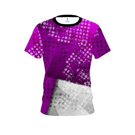 Plain Purple Grungey Coolwick Bowling Jersey Coolwick Bowling Apparel