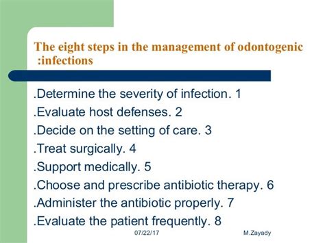 Principles Of Management Of Odontogenic Infections