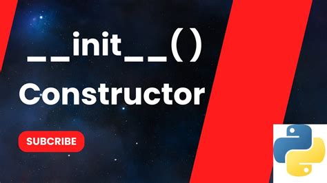 Init Constructor In Oop Python🆕 Youtube