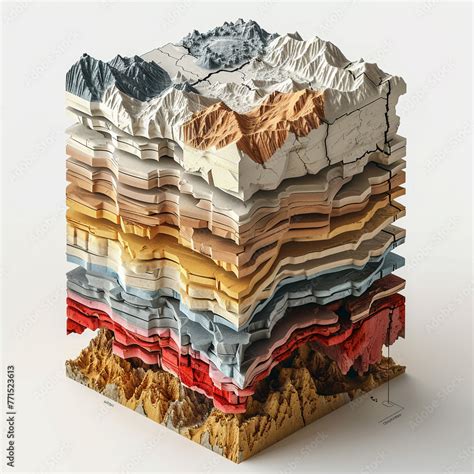 A 3d Stacked Area Chart Illustrating Population Growth Across Continents With Each Layer In A