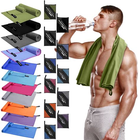Hand Towels Skegnu Sport Towel Gym Exercise Fitness Super Absorbent