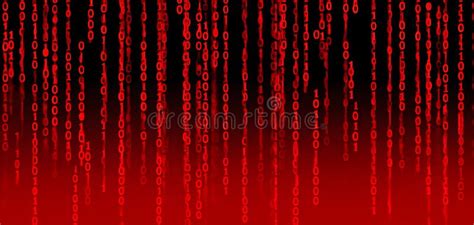 Abstract Animation Of Binary Code Cascading Down Like Digital Rain