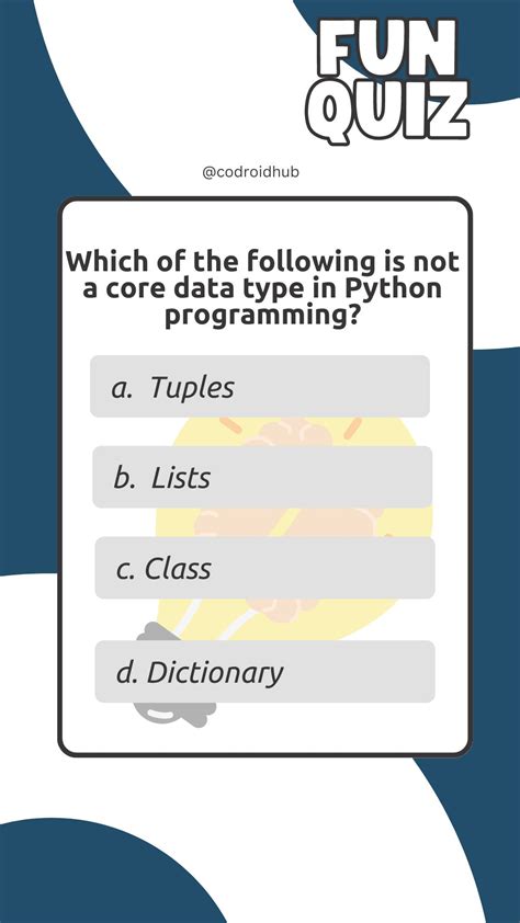 Codroidhub Pvt Ltd On Linkedin Pythonquiz Codingchallenge Expandyourskills Codroidhub