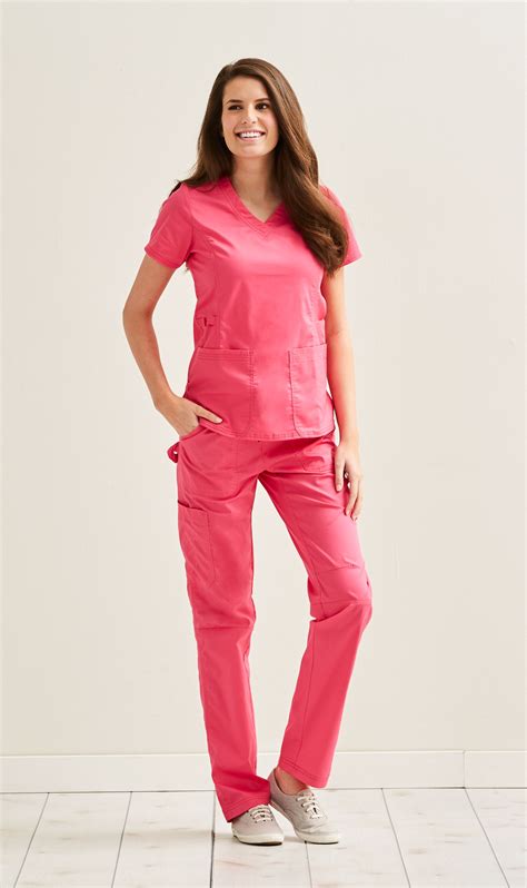 Blossom Signature 2101 Medical Outfit Pink Scrubs Womens Scrubs