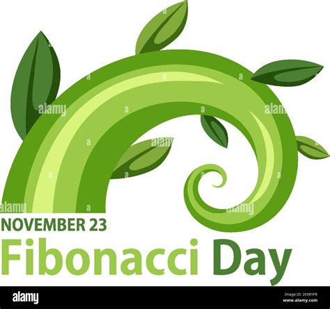 Fibonacci Day Poster Design Illustration Stock Vector Image And Art Alamy