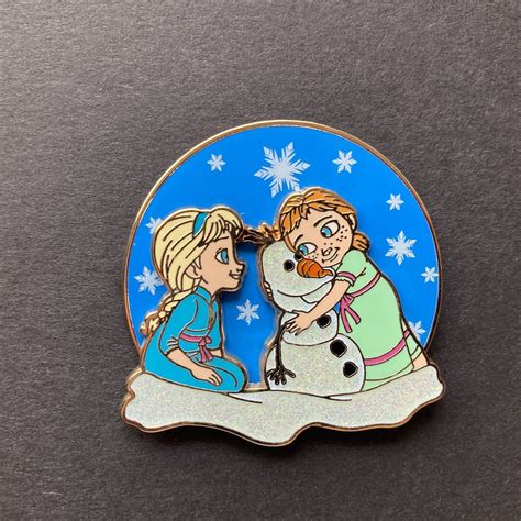 Frozen Young Elsa And Anna With Olaf Disney Pin 107140 4642612740