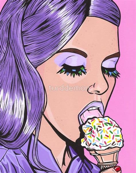 Ice Cream Girl By Turddemon Redbubble Art Pop Pop Art Girl Pop Art Print Up Girl Graphic