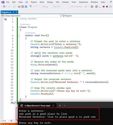 Write A C Program To Reverse The Words Of A Sentence