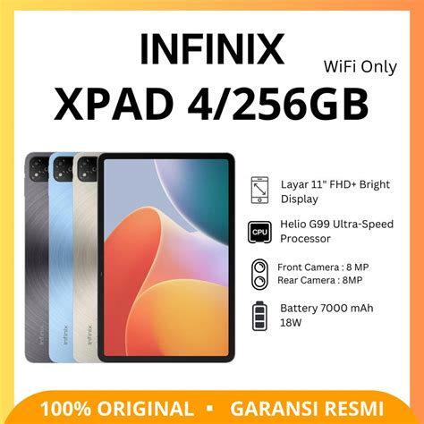 Jual Infinix XPad 4 256GB Wifi Only Garansi Resmi Shopee Indonesia