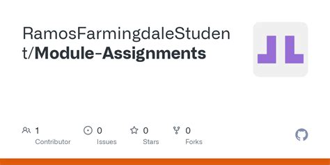 Github Ramosfarmingdalestudentmodule Assignments