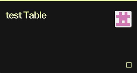 Test Table Codesandbox Test Table Codesandbox