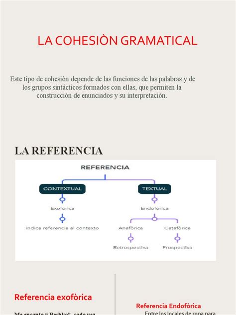 La Cohesiòn Gramatical Pdf