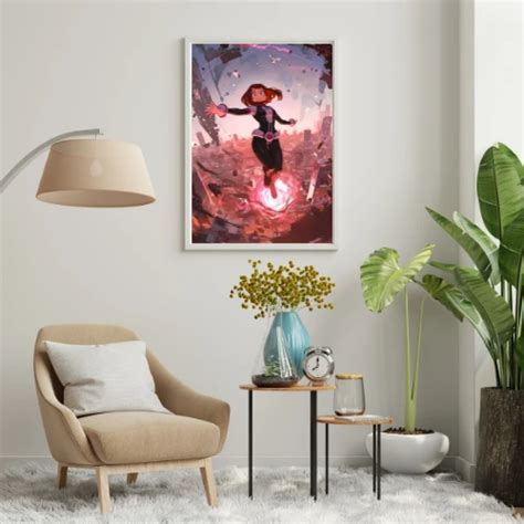 Ochaco Uraraka My Hero Academia A4 Poster Featuring Floating Action
