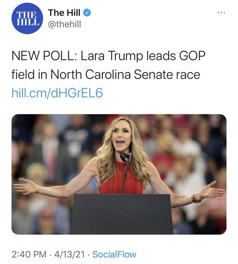 Lara Trump Leads Gop Field In North Carolina Senate Race Poll Shows
