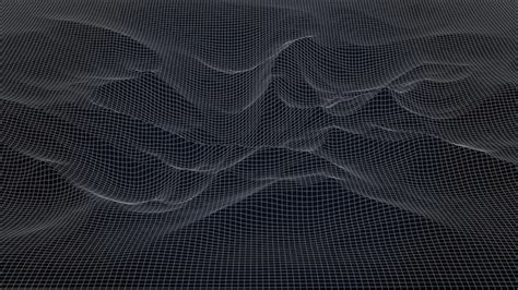 Premium Vector Grid Landscape Frame Landscape Abstract Dark Background With Digital Grid