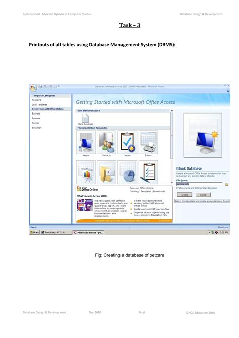 Database Design And Development Doc