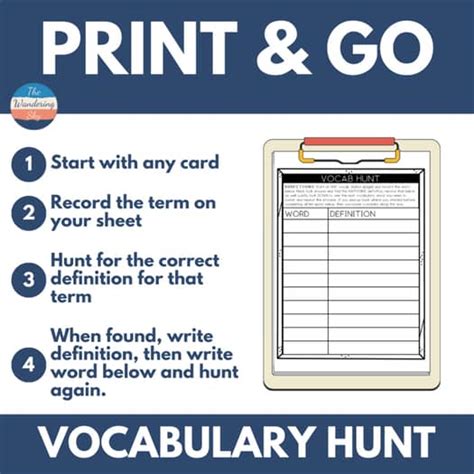 Basic Coding 2 Vocabulary Hunt By The Wandering Sky Tpt