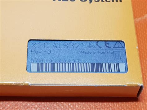 B R Analog Input Module X20 AI 8321 Rev F0 1 092 43