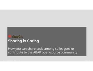 AbapGit Use Cases PPT