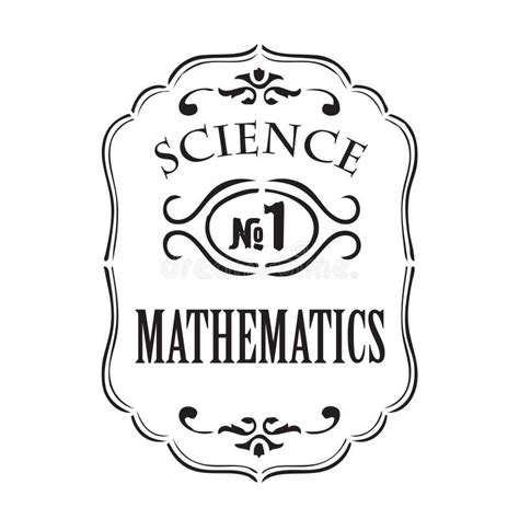 Science Number One Math Stock Vector Illustration Of Design 271488412