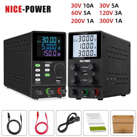 Lab Programmable DC Power Supply Laboratory Adjustable 30V 10A 5A 60V 120V 3A 300V 200V 1A