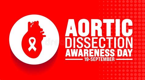 Aortic Dissection Awareness Day Background Or Banner Design Template Holiday Concept Stock