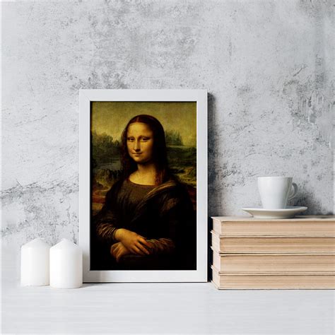 قیمت و خرید تابلو خندالو مدل نقاشی مونالیزا اثر لئوناردو داوینچی کد 23354