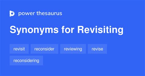 REVISITING Synonyms 707 Similar Words Phrases