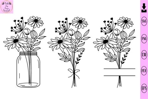 Flower Svg Flower Bundle Svg