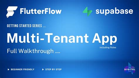 Build A Multi Tenant Supabase Project Flutterflow Role Based App Youtube