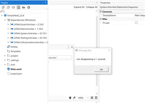 The Message Box Bug Automaticallycloseafter Not Working On Uipath