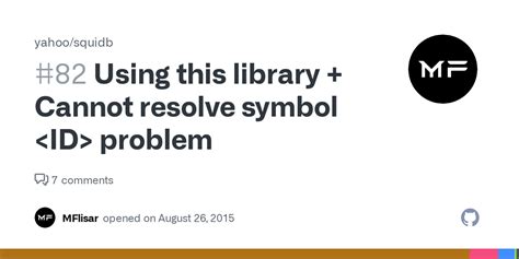 Using This Library Cannot Resolve Symbol Problem · Issue 82 · Yahoo