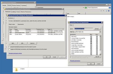 solved how to correctly assign ntfs permission on windows 2008 share
