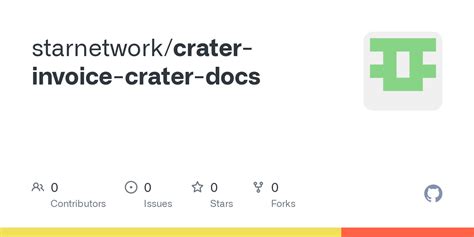 GitHub Starnetwork Crater Invoice Crater Docs