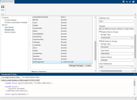 Flexible Storage Class For Different Model Hierarchy Contexts Matlab And Simulink