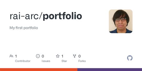 Github Rai Arcportfolio My First Portfolio