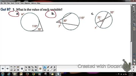 Practice 11 4 Angle Measures And Segment Lengths Worksheet Answers