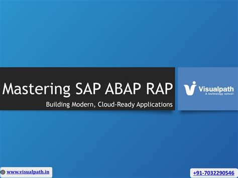Sap Abap Rap Online Training Sap Abap Training Pptx