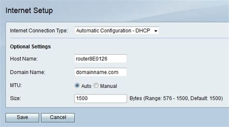 Wide Area Network WAN Configuration On RV W Cisco