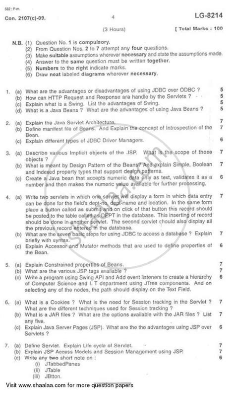 Advanced Java 2008 2009 Bsc It Information Technology Idol