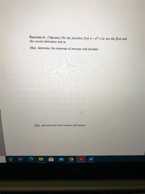 Solved Exercise 6 10points For The Function F X 25 Chegg Com