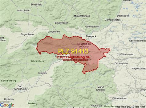 Postleitzahlgebiet 91413 - PLZ