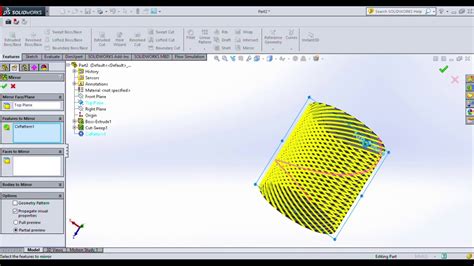 Solidworks Tutorial How To Knurling YouTube Solidworks Tutorial How To Knurling YouTube