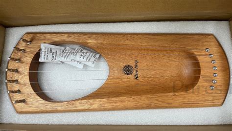 Hluru Mini Lyre Harp 7 String Light On Earth Instrument T For Beg Pures Music