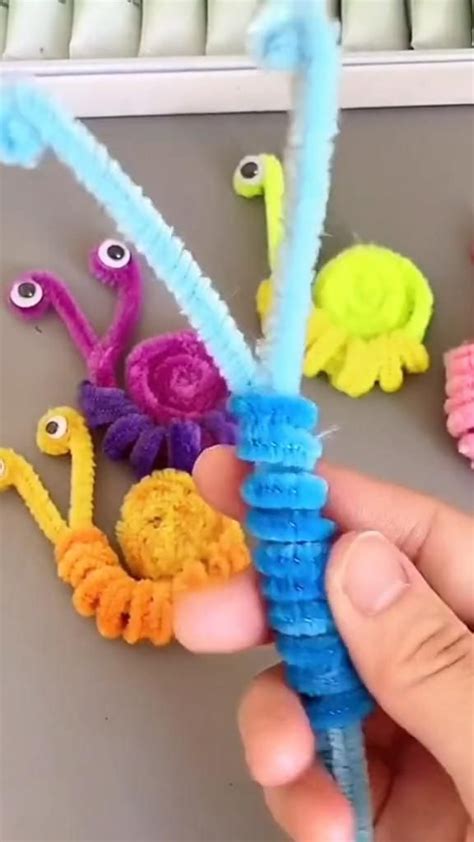 Como Hacer Un Caracol Facil Con Limpiapipas Pipe Cleaners Snail