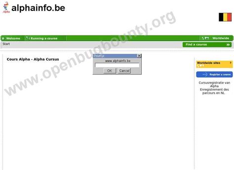 Alphainfobe Cross Site Scripting Vulnerability Obb 299275 Open Bug